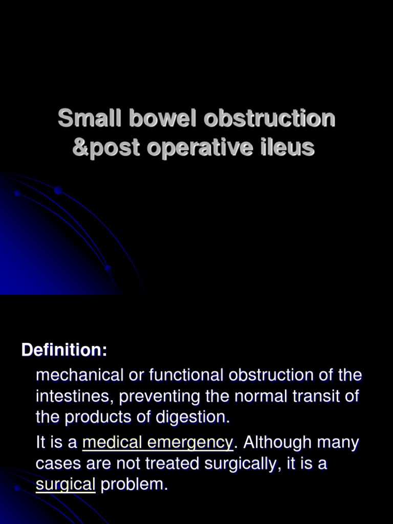 Bowel Obstruction Vs Ileus | PDF | Opioid | Constipation