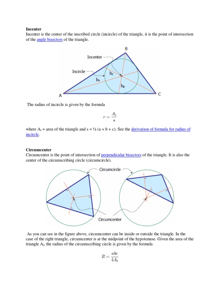 Triangle Centers | PDF
