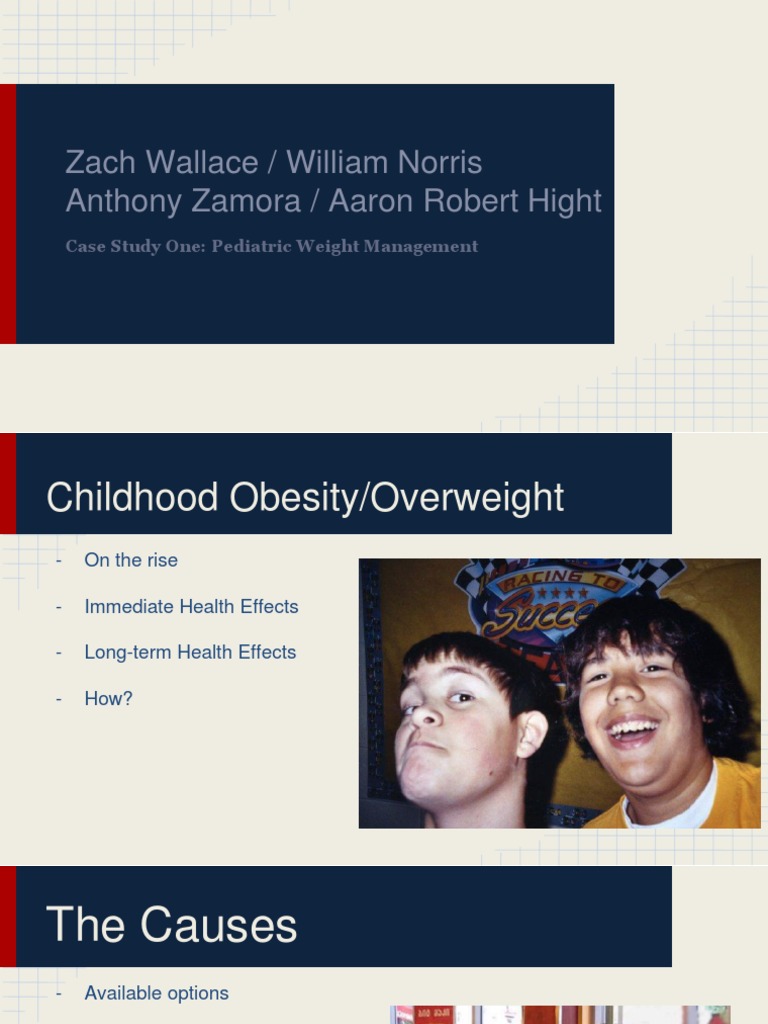 Childhood Obesity/Overweight Case Study Presentation | PDF | Obesity ...
