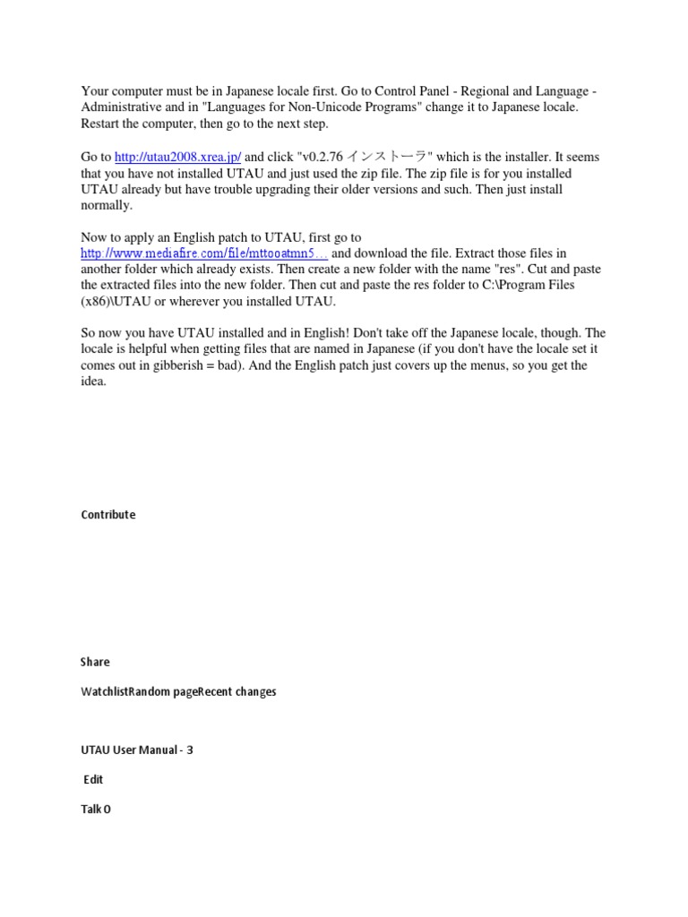 UTAU Tutorial | PDF | Computer Virus | Pitch (Music)