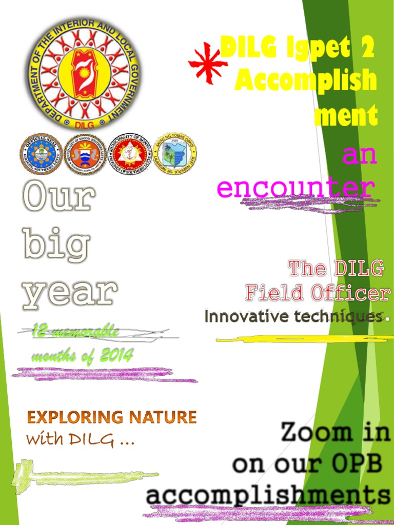 DILG-Annual Report (Sogod, Bontoc, Tomas Oppus, Libagon) Southern Leyte | PDF | Emergency ...