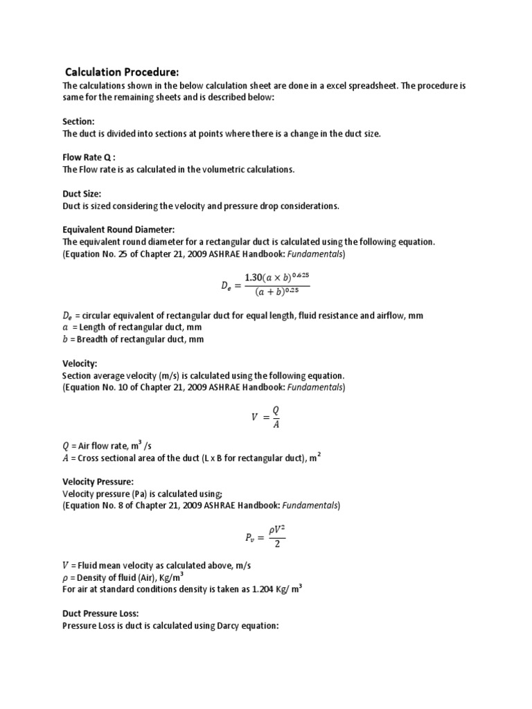 Sample Calculation-Pressure Drop | PDF | Gases | Liquids