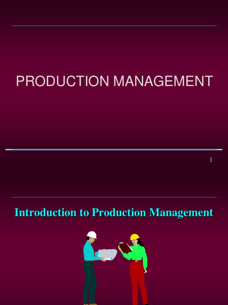 Production Management | PDF | Operations Management | Industrial Revolution