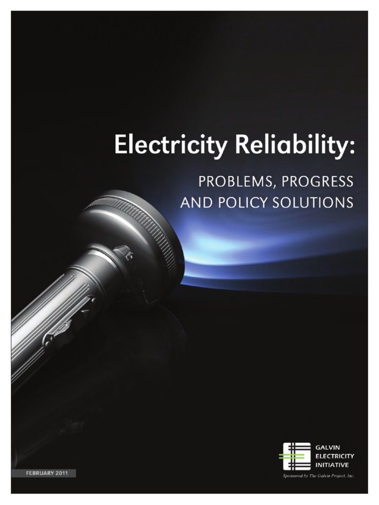 Electricity Reliability 031611 | PDF | Smart Grid | Reliability Engineering