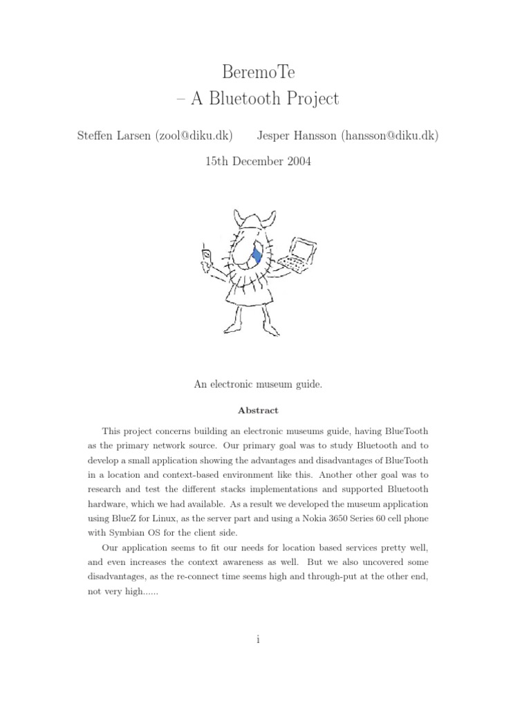 Bluetooth Project | PDF | Bluetooth | Wireless Lan