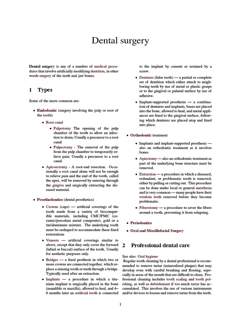 Dental Surgery | PDF | Dental Implant | Dentistry