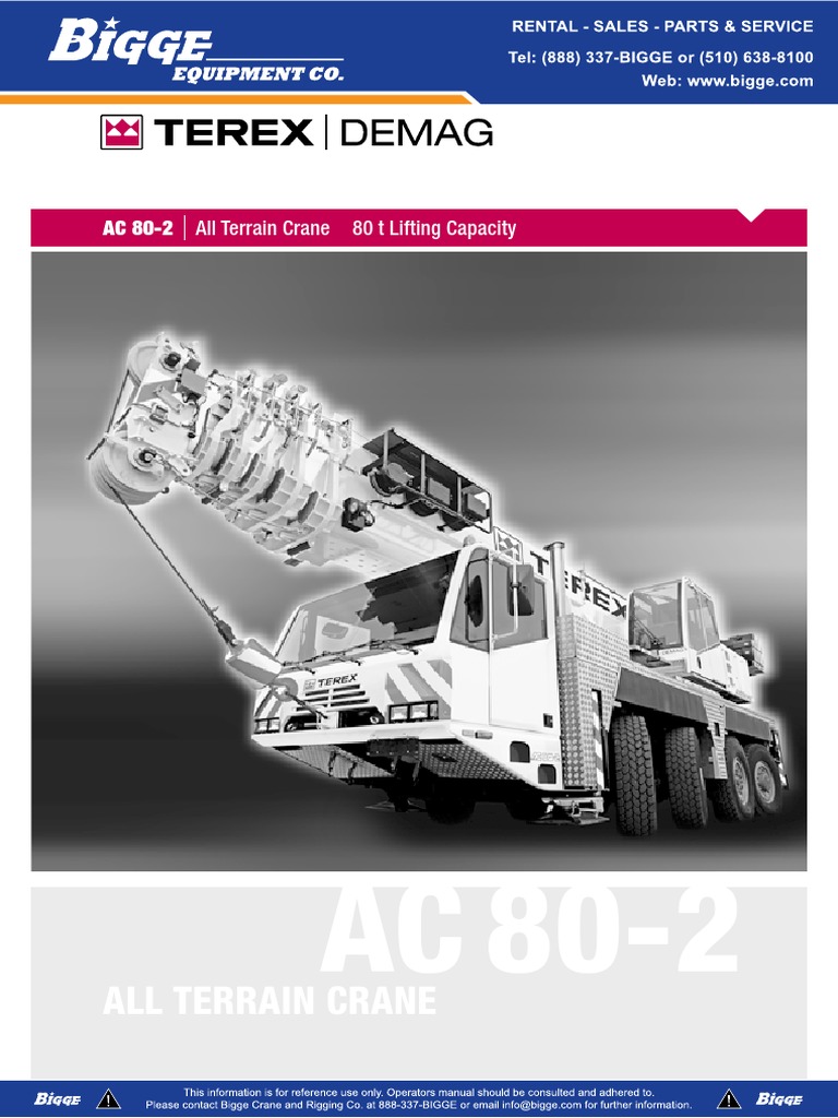 Demag Ac-080-2 b1 LC | PDF | Suspension (Véhicule) | Axe (mécanique)