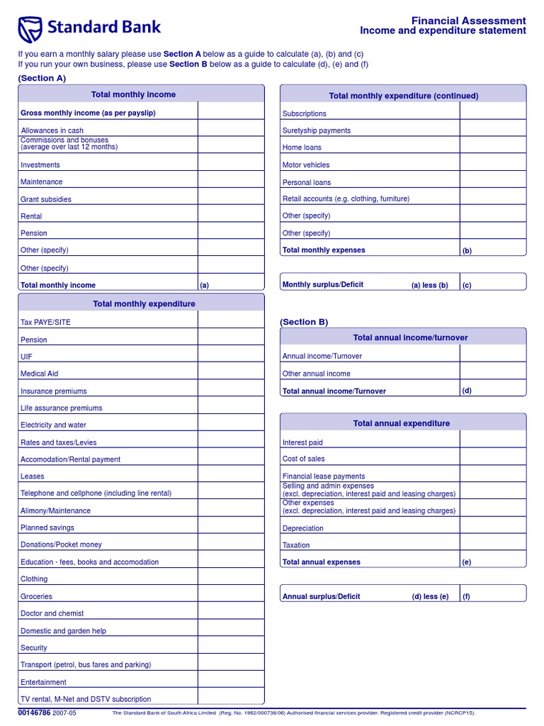 STANDARD BANK Financial Assessment | PDF