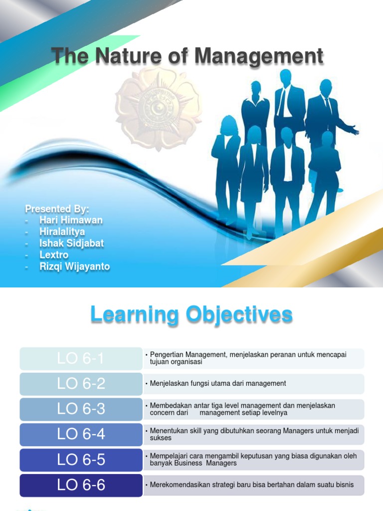 Nature of Management | PDF | Leadership | Employment