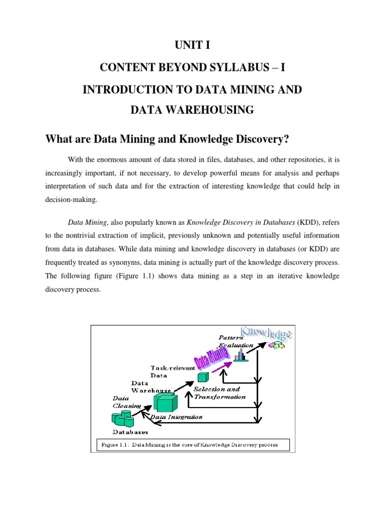 An Introduction to Data Mining, Knowledge Discovery, Data Warehousing ...