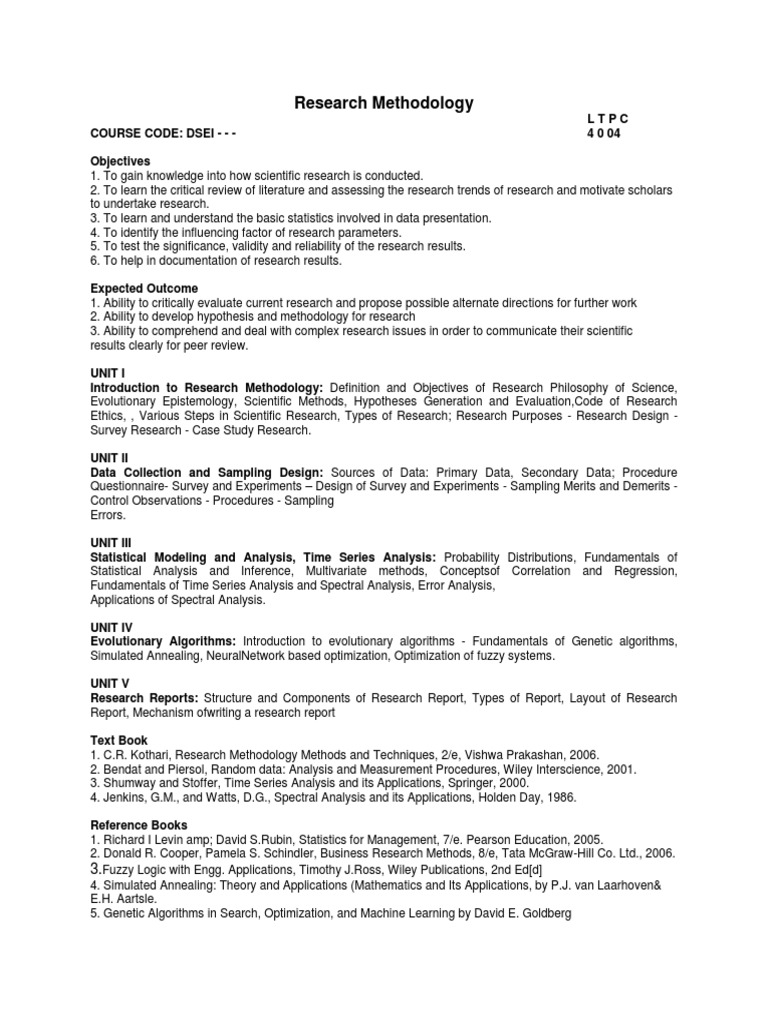 Research Methodology | PDF | Statistics | Scientific Method