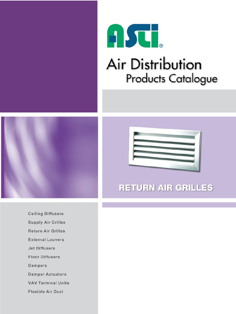 ASLI 03 Return Air Grilles Set | PDF | Duct (Flow) | Extrusion