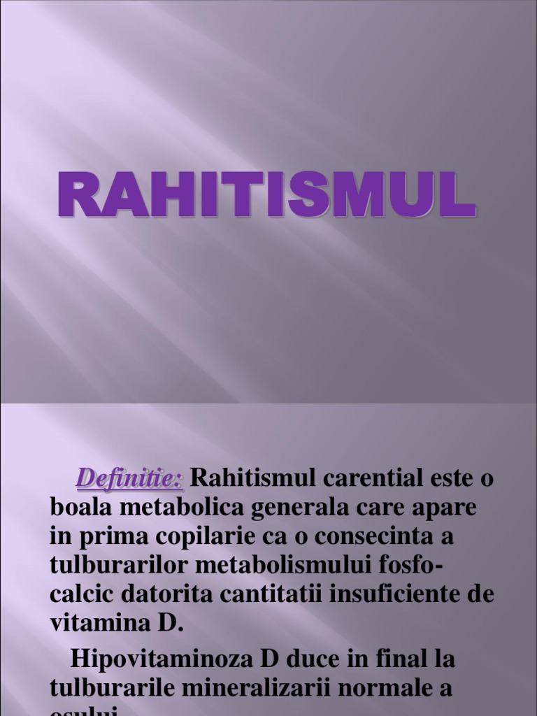 Curs 6 Rahitism | PDF