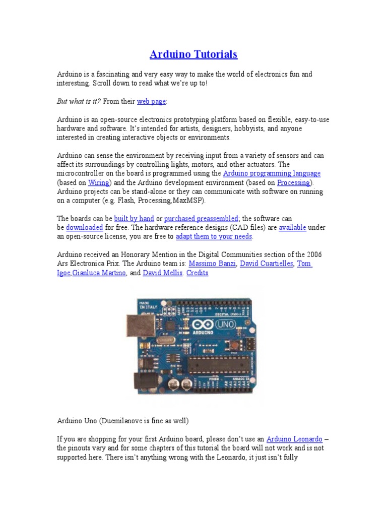 Arduino Pdf Arduino Manufactured Goods 2949
