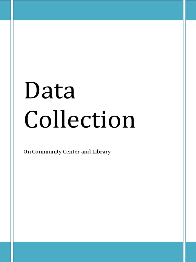 Community Centre - Data Collection | PDF | Sound | Building Engineering