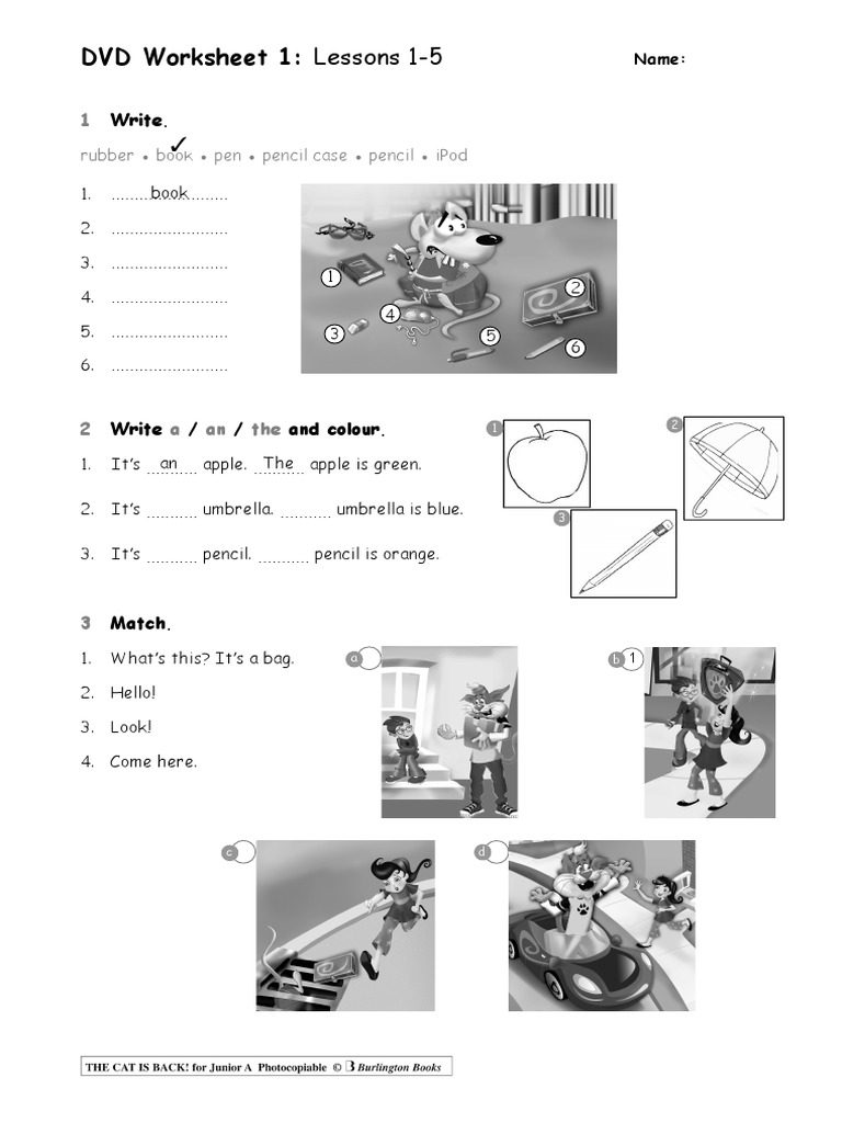 Junior English Exercises PDF | PDF | Stationery | Writing Implements