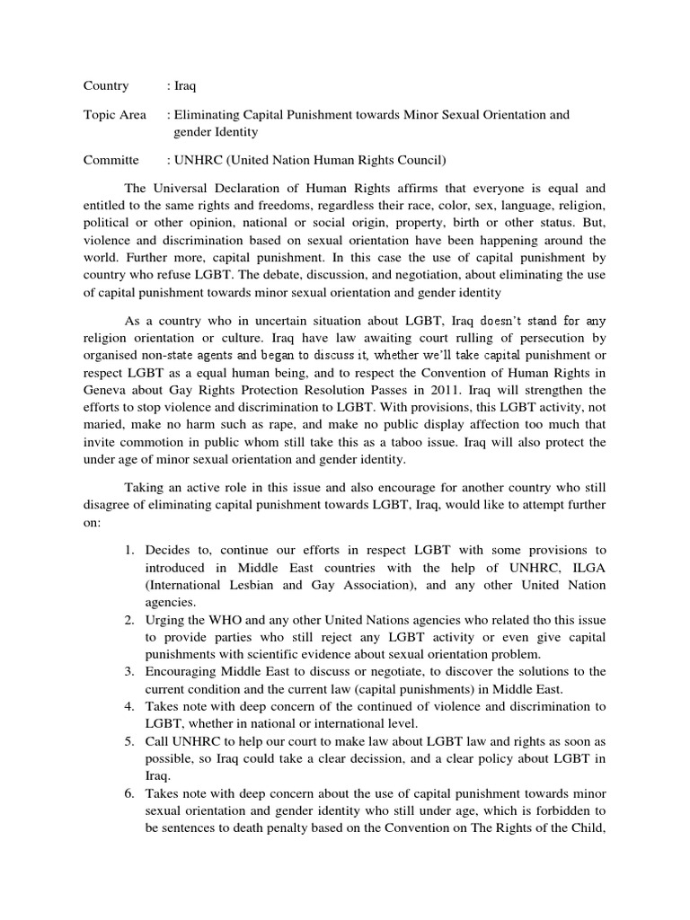 Position Paper LGBT | PDF | Lgbt | LGBTQIA+ Studies