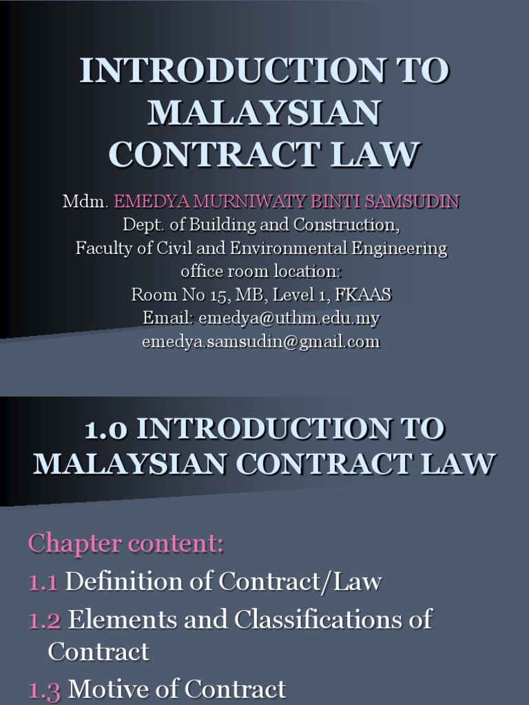 Chapter 1 CONSTRUCTION LAW IN MALAYSIA | PDF | Judiciaries | Constitution