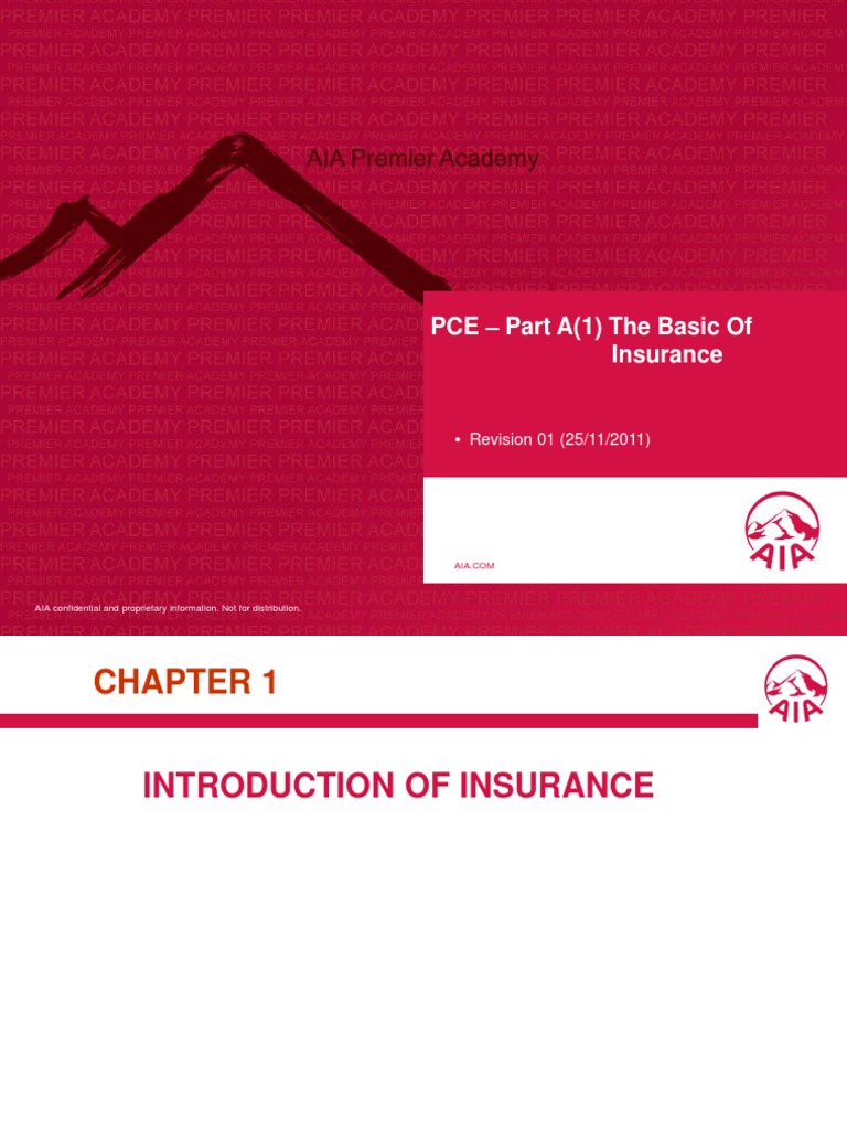 Introduction to Insurance Principles and Concepts | PDF | Insurance ...