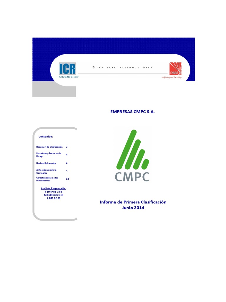 Empresas Cmpc S.A.: Contenido | Chile | Papel