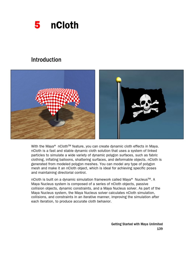 N Cloth Tutorial | PDF | Drag (Physics) | Flap (Aeronautics)