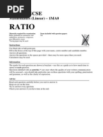 CorbettMaths Ratio Problem Solving | PDF