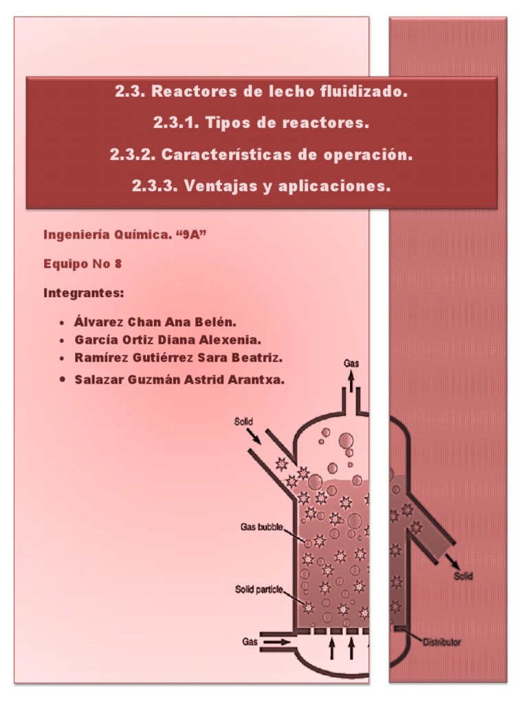 2.3 Reactores de Lecho Fluidizado. | PDF | Catálisis | Motor a reacción