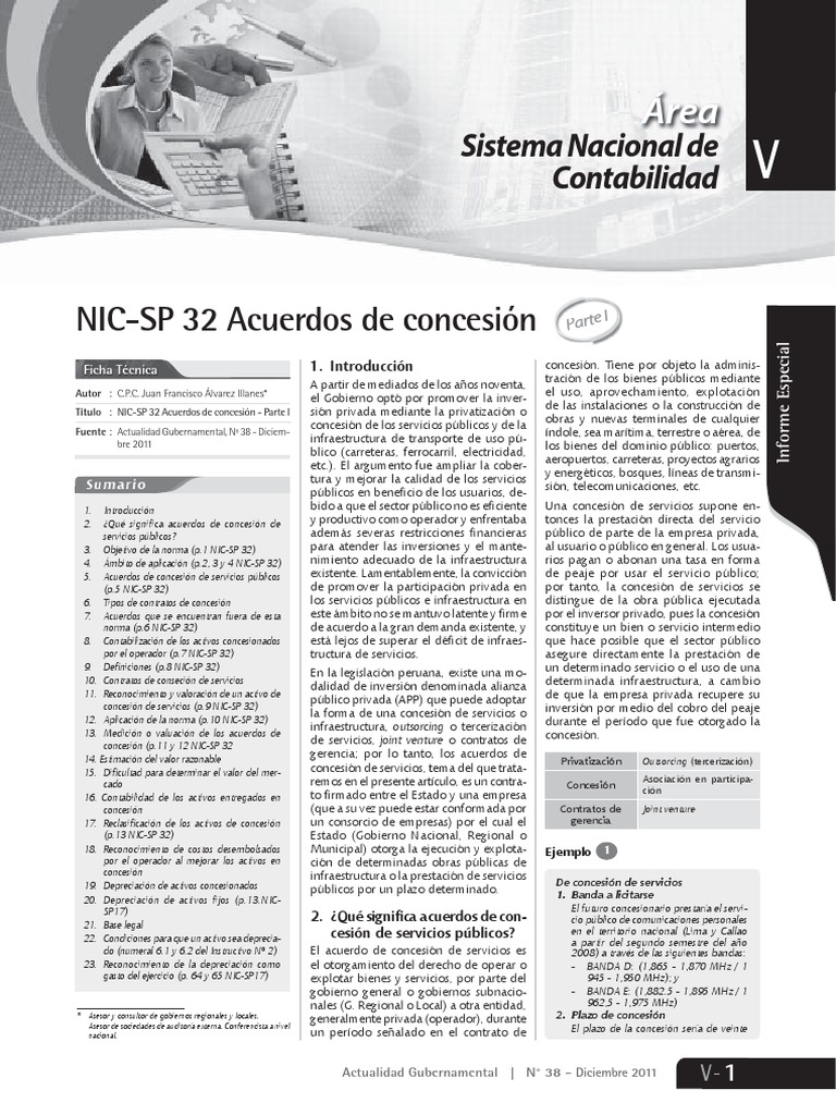 Acuerdos de Concesion NICSP 32 | PDF | Depreciación | Mercado (economía)