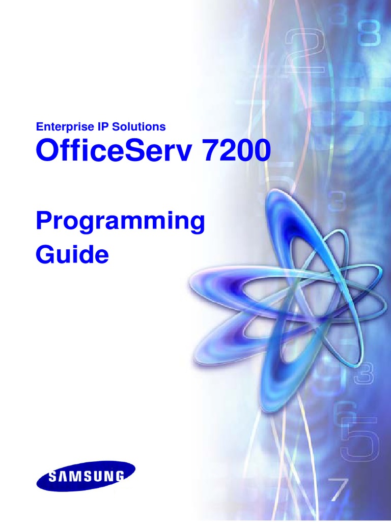 Officeserv 7200 Programming Guide | PDF | Voice Over Ip | Wireless Lan