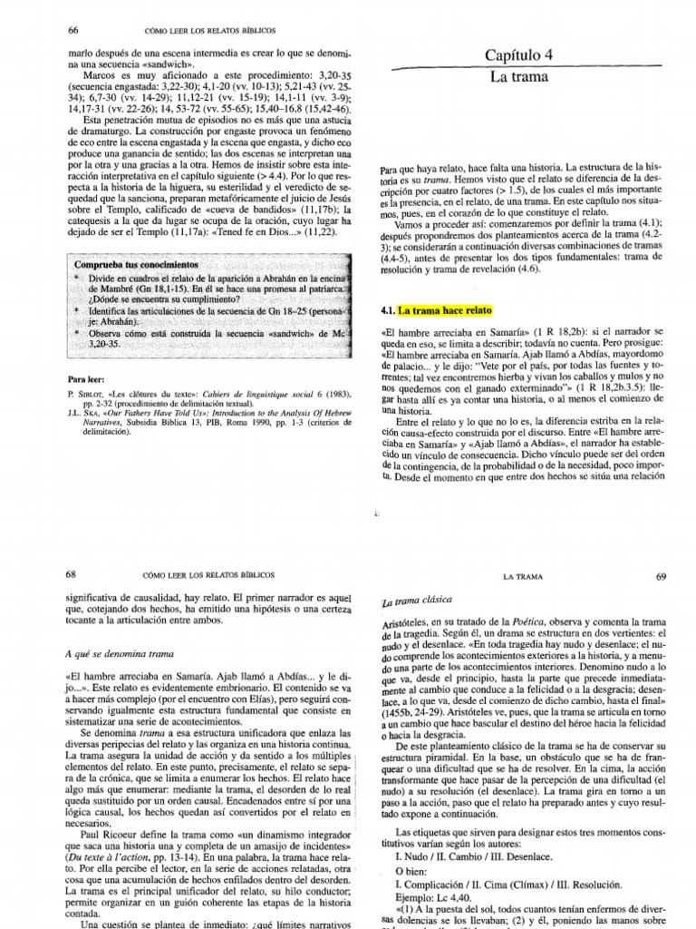 Análisis de Tramas en Relatos Bíblicos | PDF | Trama (narrativa) | Elijah