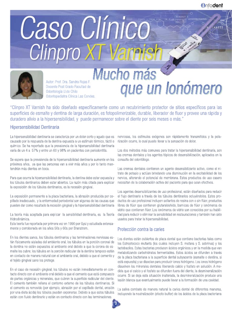 Caso Clínico Clinpro XT Varnish | PDF