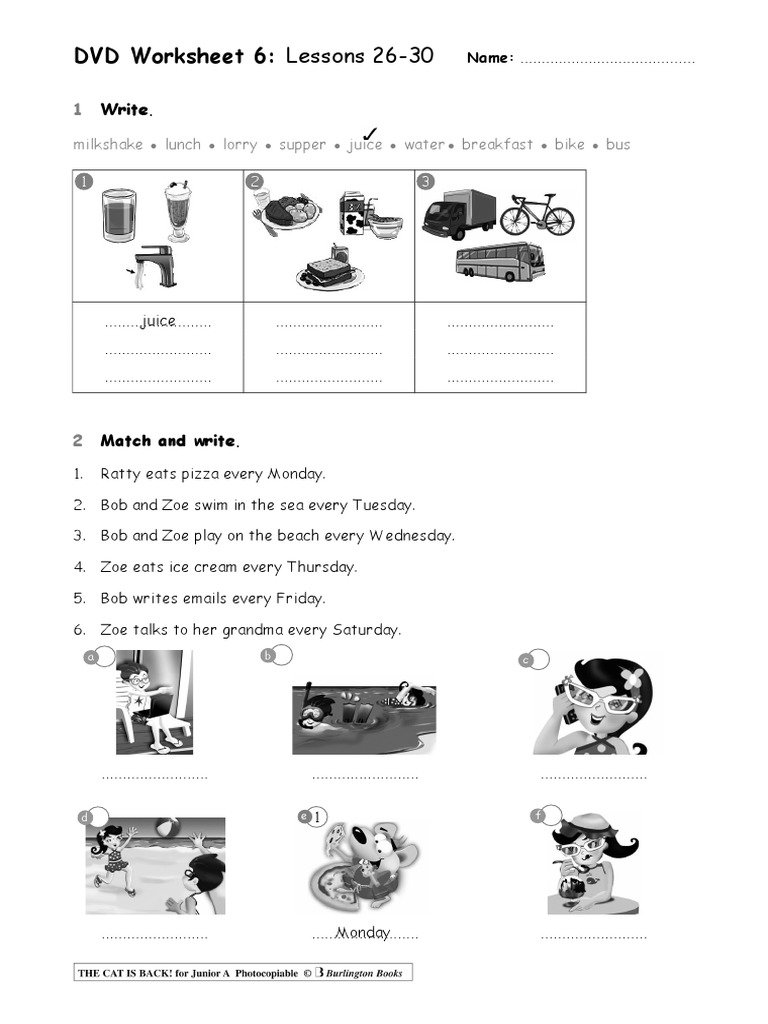 Printable Junior English PDF