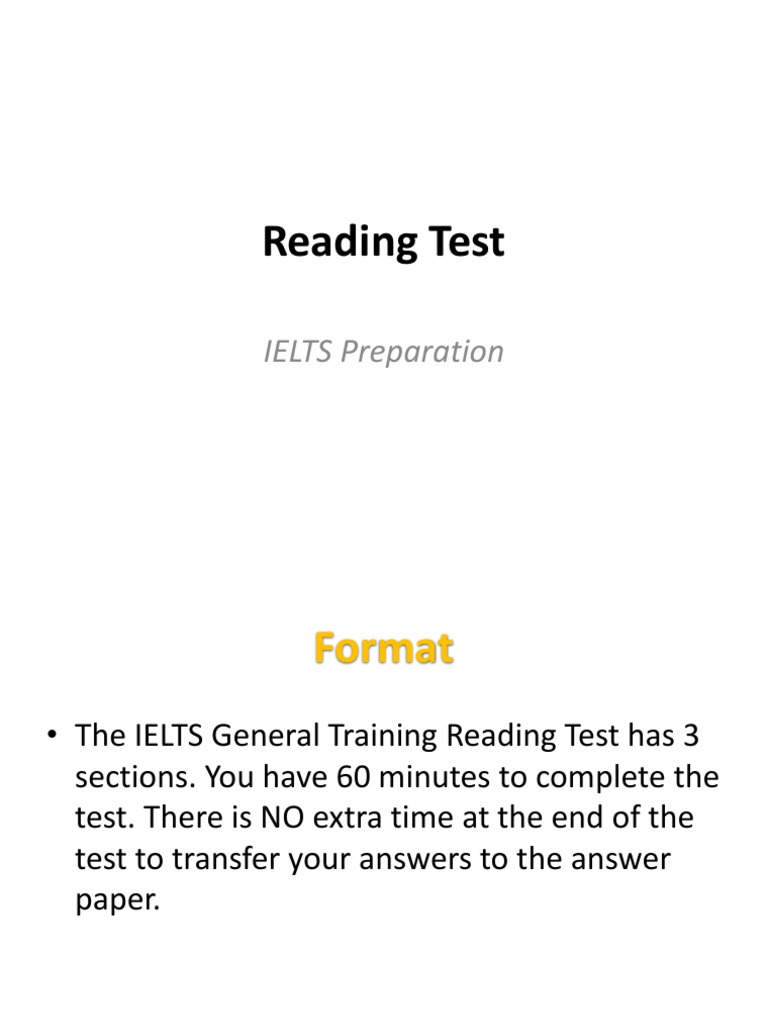 IELTS Reading - General Structure and Strategies | PDF