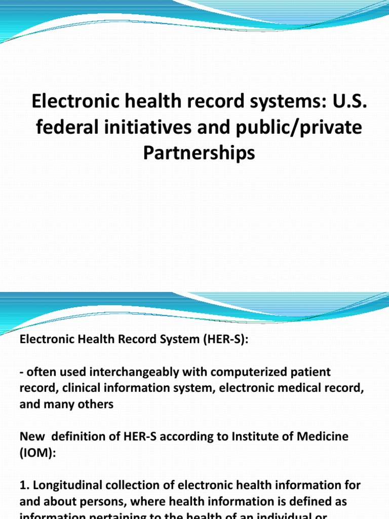Electronic Health Record Systems | PDF | Electronic Health Record ...