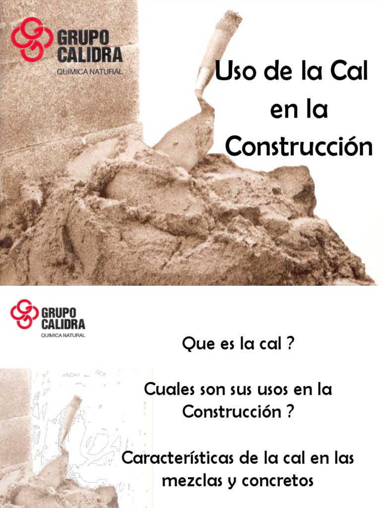 Usos y Beneficios de la Cal en Construcción | PDF