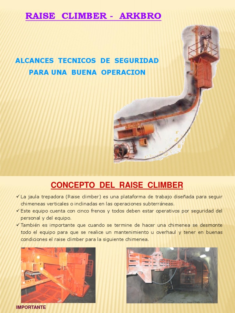Curso de Seguridad y Buen Uso Del Raise Climber | PDF | Engranaje ...