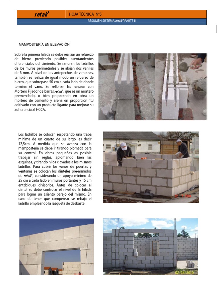 HT 05 - Resumen Sistema Retak Parte II | Fundación (Ingeniería) | Ladrillo