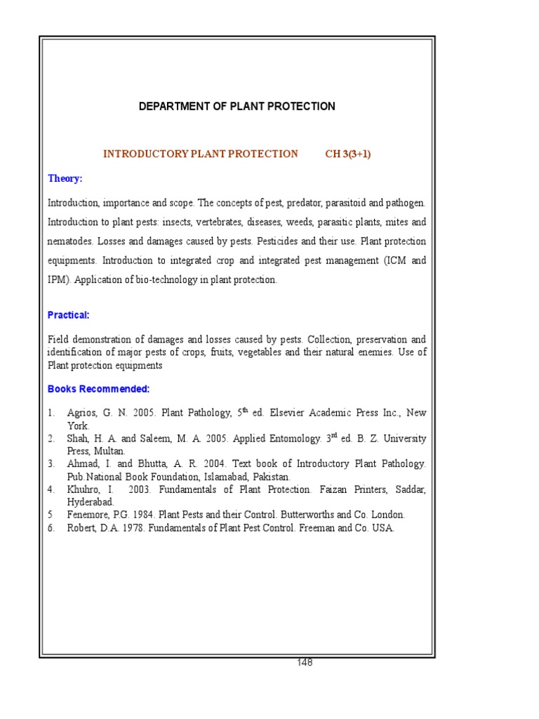 Plant Protection | PDF | Plant Pathology | Pesticide