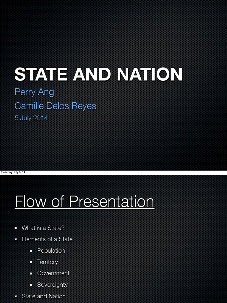 Defining States and Nations: A Comparison of the Key Elements ...
