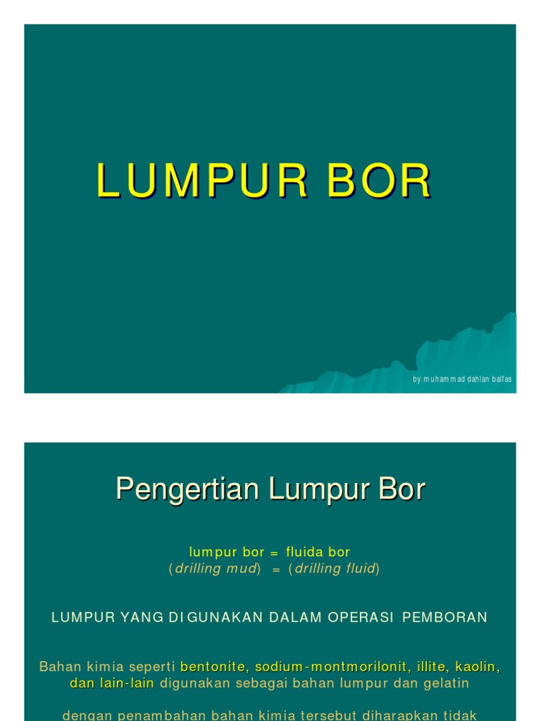 Lumpur Bor Pemboran | PDF