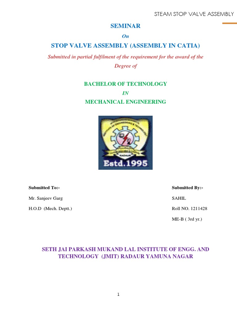 Catia Training Report | PDF | Mechanical Engineering | Teaching Mathematics