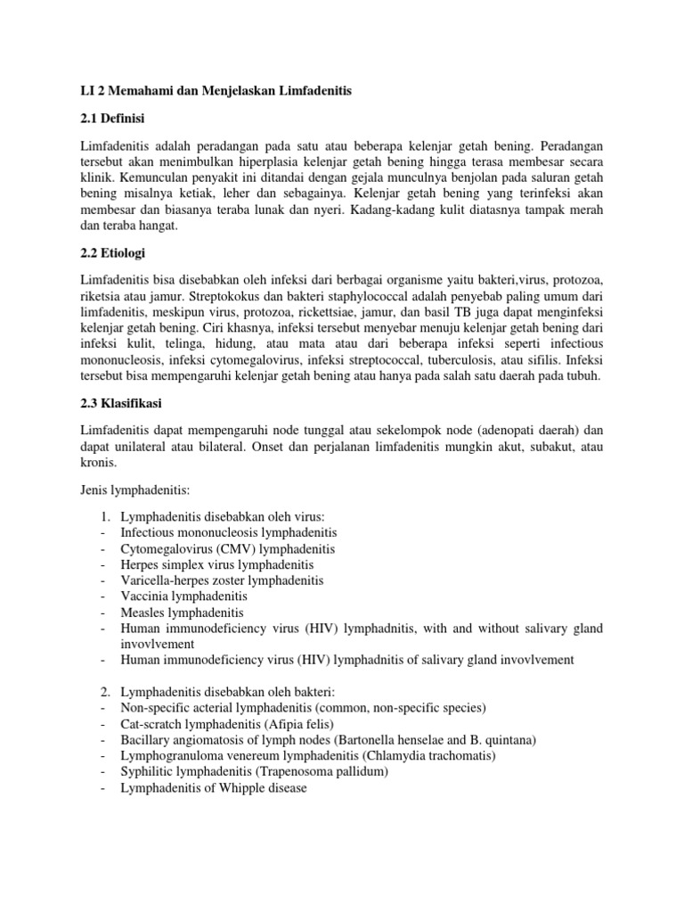 Limfadenitis | PDF