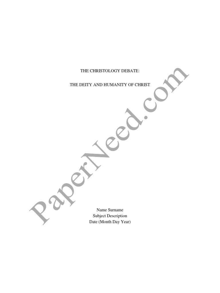Christs Divinity and Humanity | PDF | Incarnation (Christianity) | Jesus
