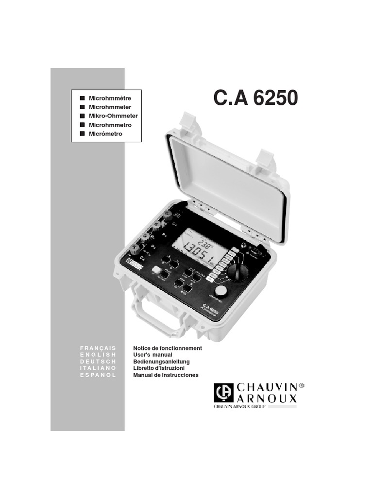 CA 6250 User Manual PDF | PDF | Battery (Electricity) | Electrical ...