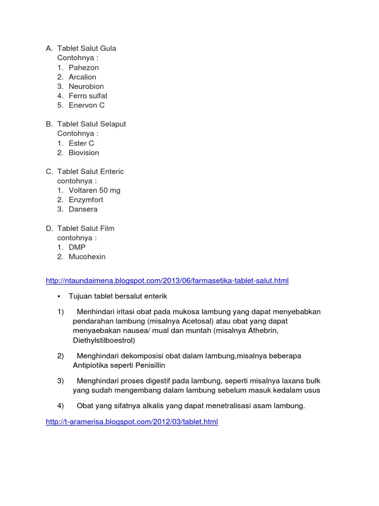 Tablet Salut Gula | PDF