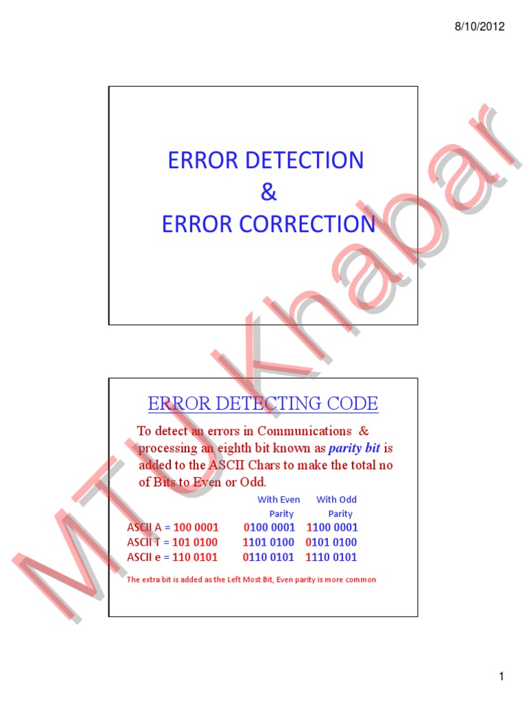 Hamming Codes | PDF | Error Detection And Correction | Error