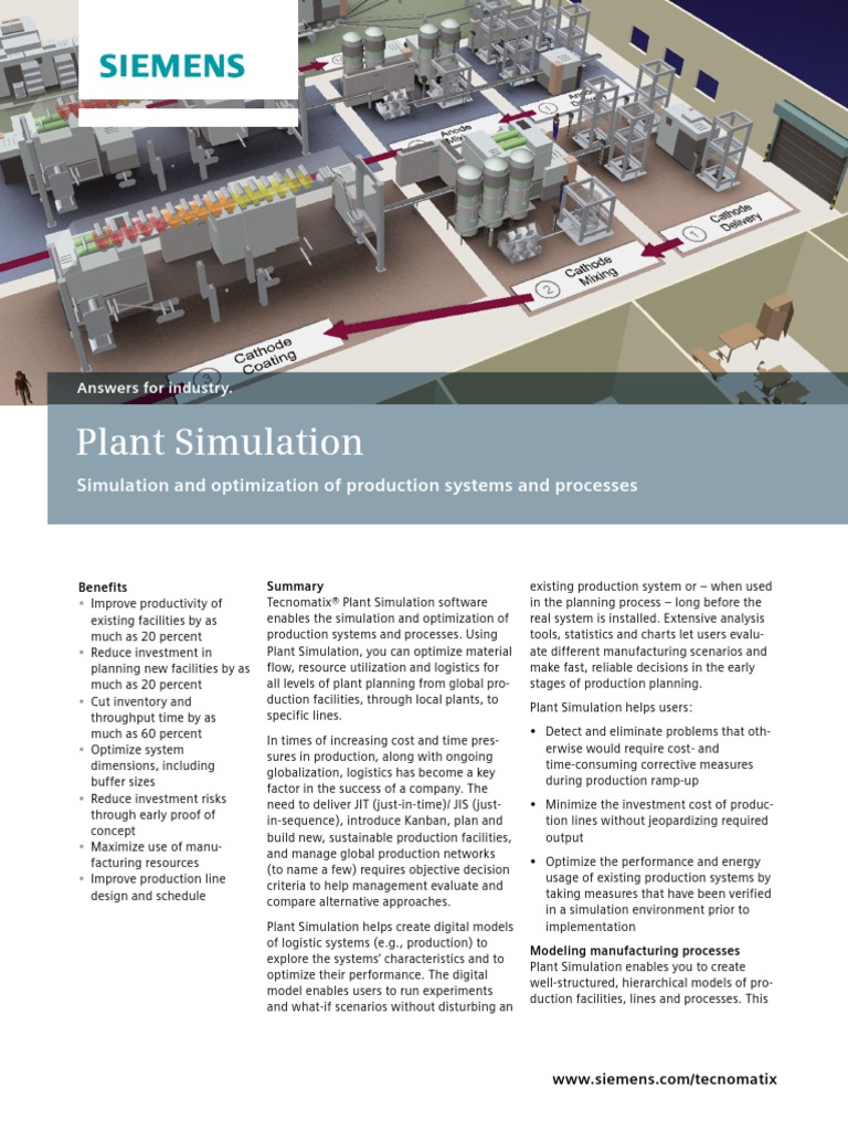 Siemens Plant Simulation PDF | PDF | Product Lifecycle | Simulation