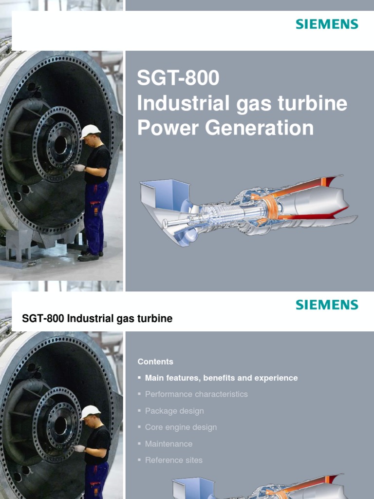 SGT-800 Product Presentation En | Gas Turbine | Cogeneration