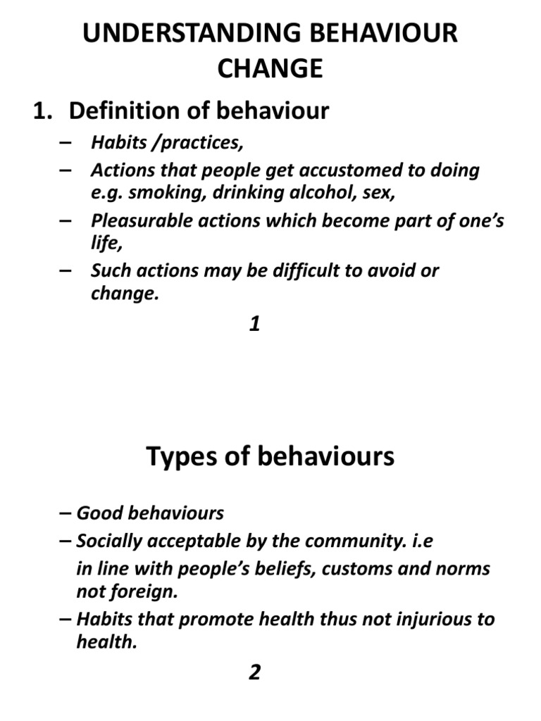 Understanding Behaviour Change | Download Free PDF | Norm (Social) | Behavior