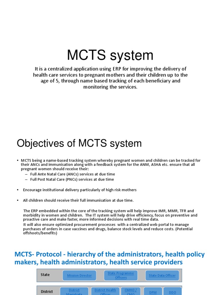 MCTS System | Download Free PDF | Business | Vaccines